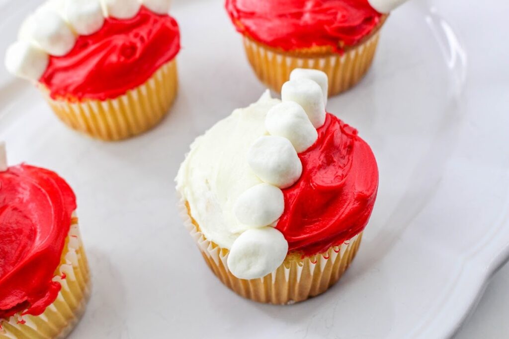 Super Easy Santa Cupcakes (with GF & Sugar-Free Options!)